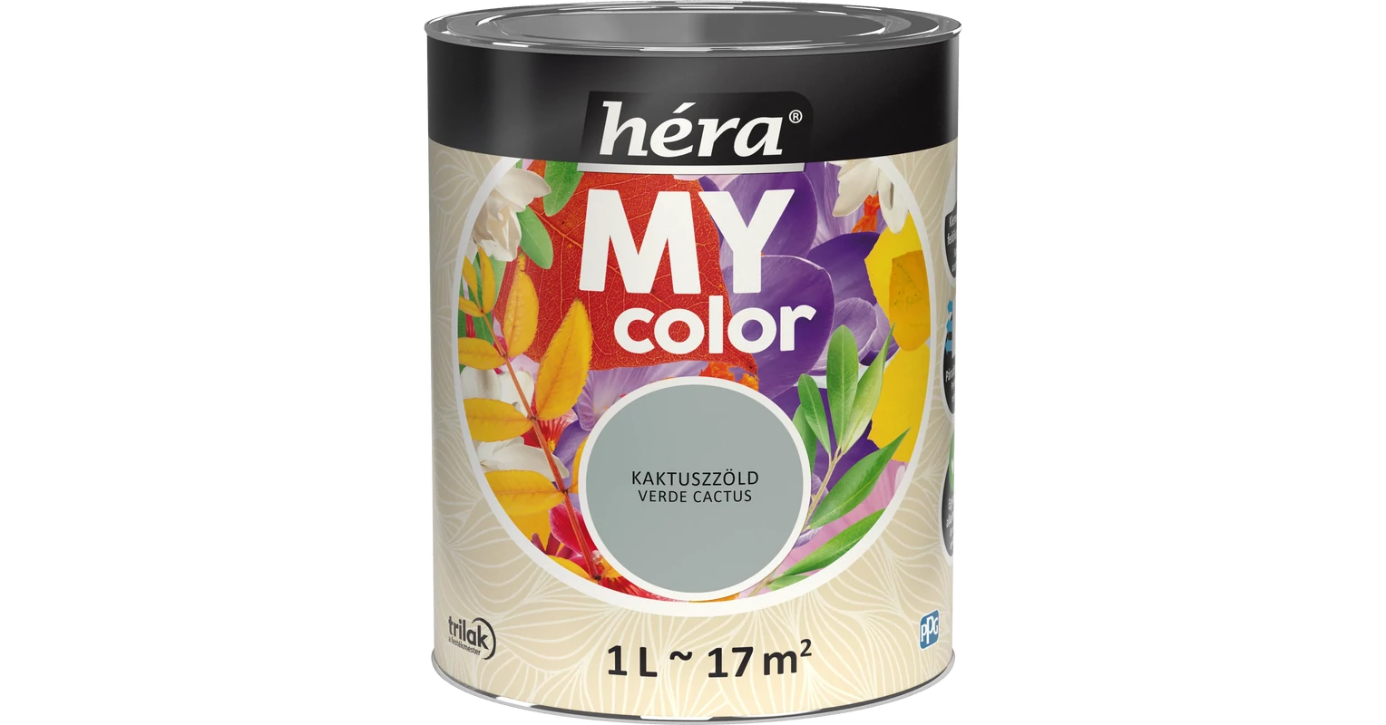 Héra My Color /Héra Prémium/ színes falfesték, Kaktuszzöld 1 L -Trilak ...